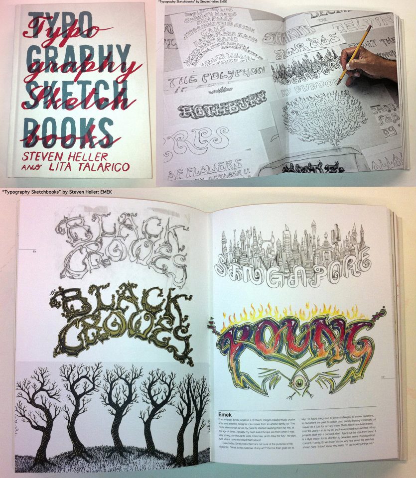 EMEK featured in Typography Book – The Rock Poster Society
