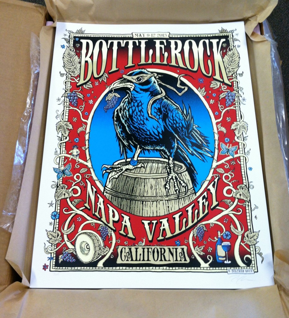 Bottlerock Napa Valley poster by Zoltron – The Rock Poster Society